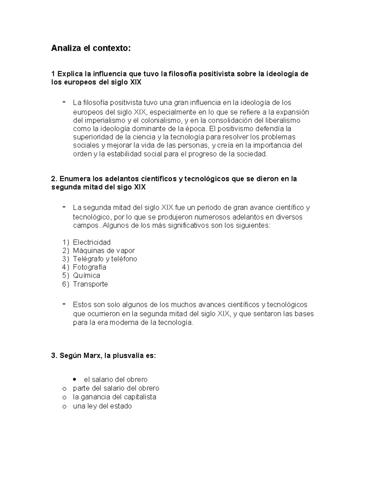 Características de los Burgueses - Analiza el contexto: 1 Explica la ...