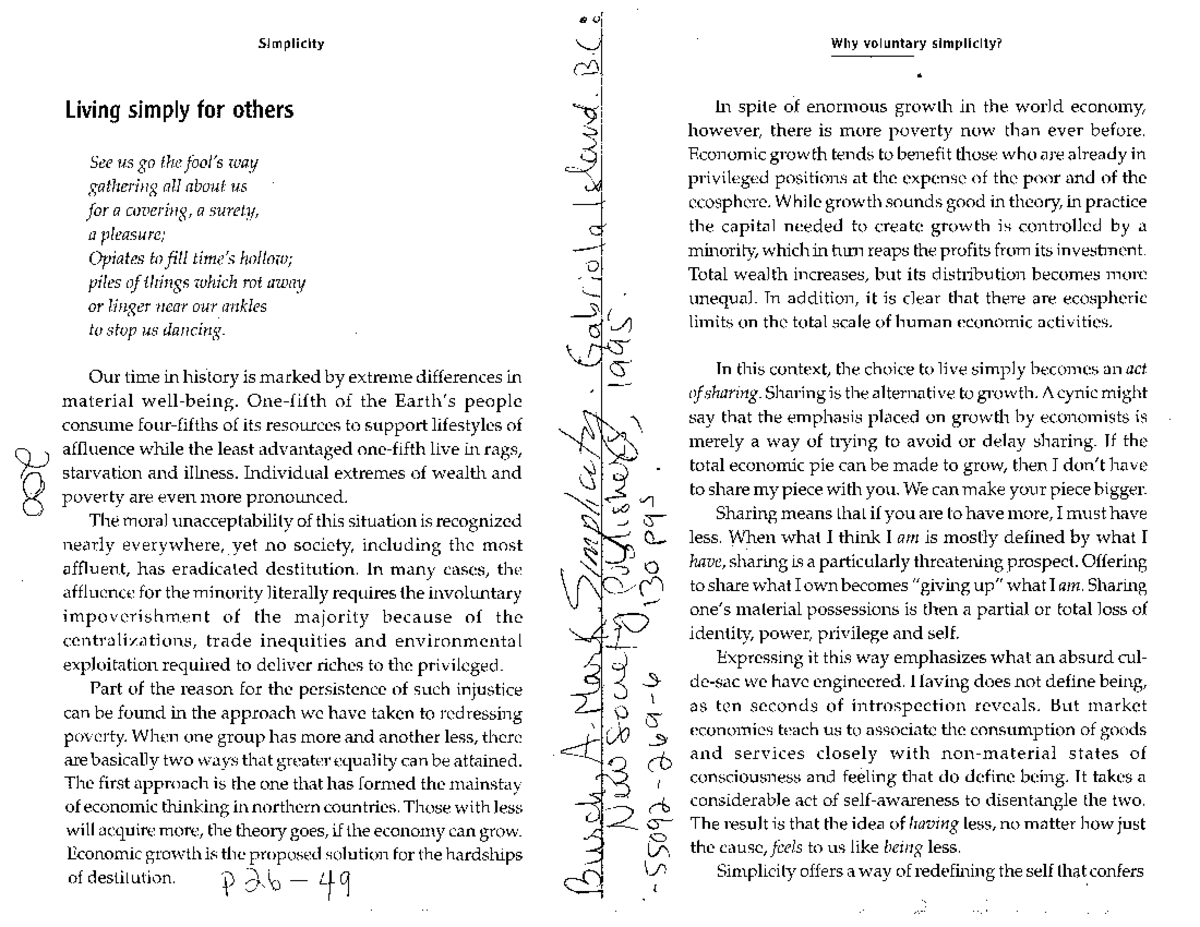 Simplicity - For reading - Studocu