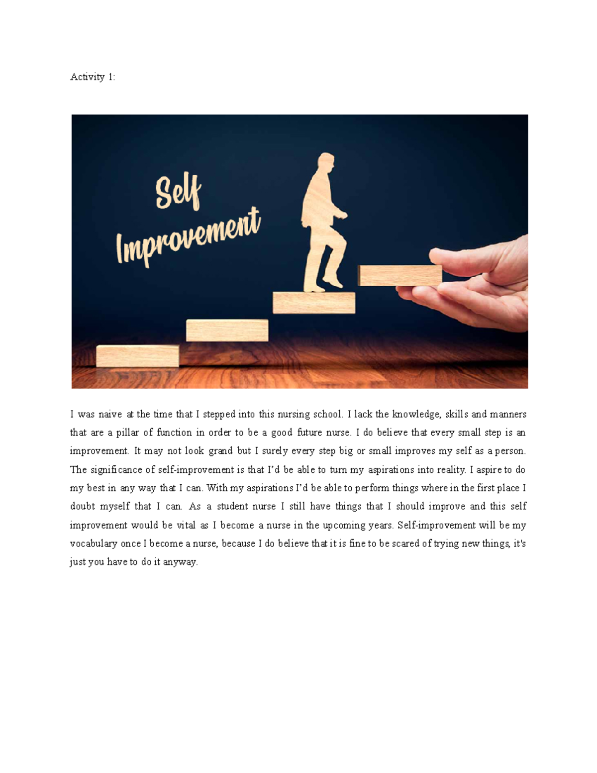 Activity 1 Bioethics - Activity 1: I was naive at the time that I ...