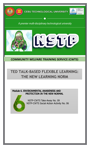 NSTP 2 Unified Syllabus 2nd Sem 2021 2022 - COURSE SYLLABUS in NSTP 2 (Course Code) NATIONAL ...