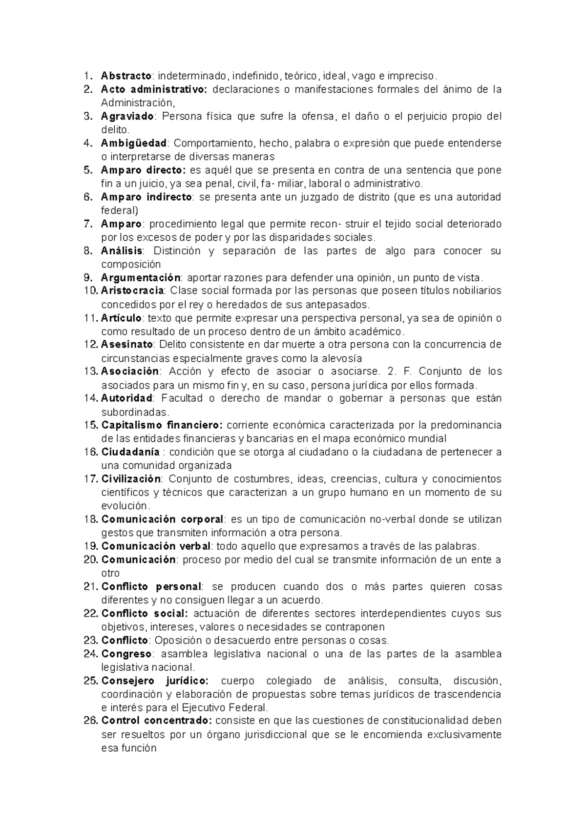 Glosario TAR - Abstracto: indeterminado, indefinido, teórico, ideal ...