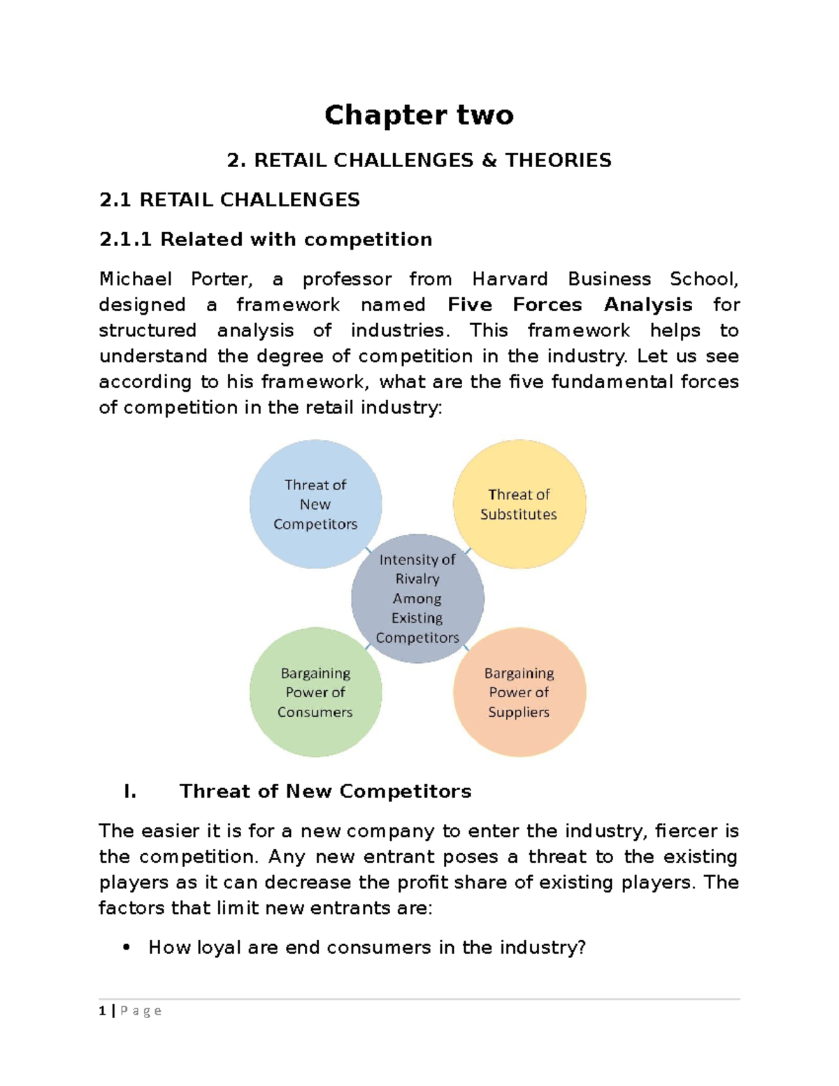 Chapter 2 - Note - Chapter two 2. RETAIL CHALLENGES & THEORIES 2 RETAIL ...