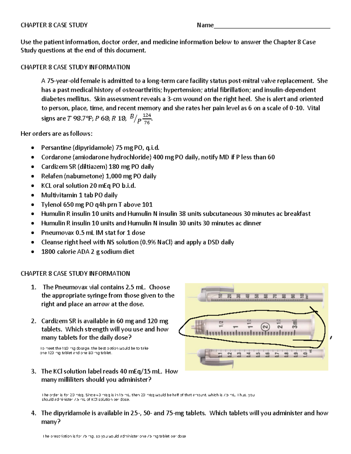 Chapter 8case study - CHAPTER 8 CASE STUDY Name ...