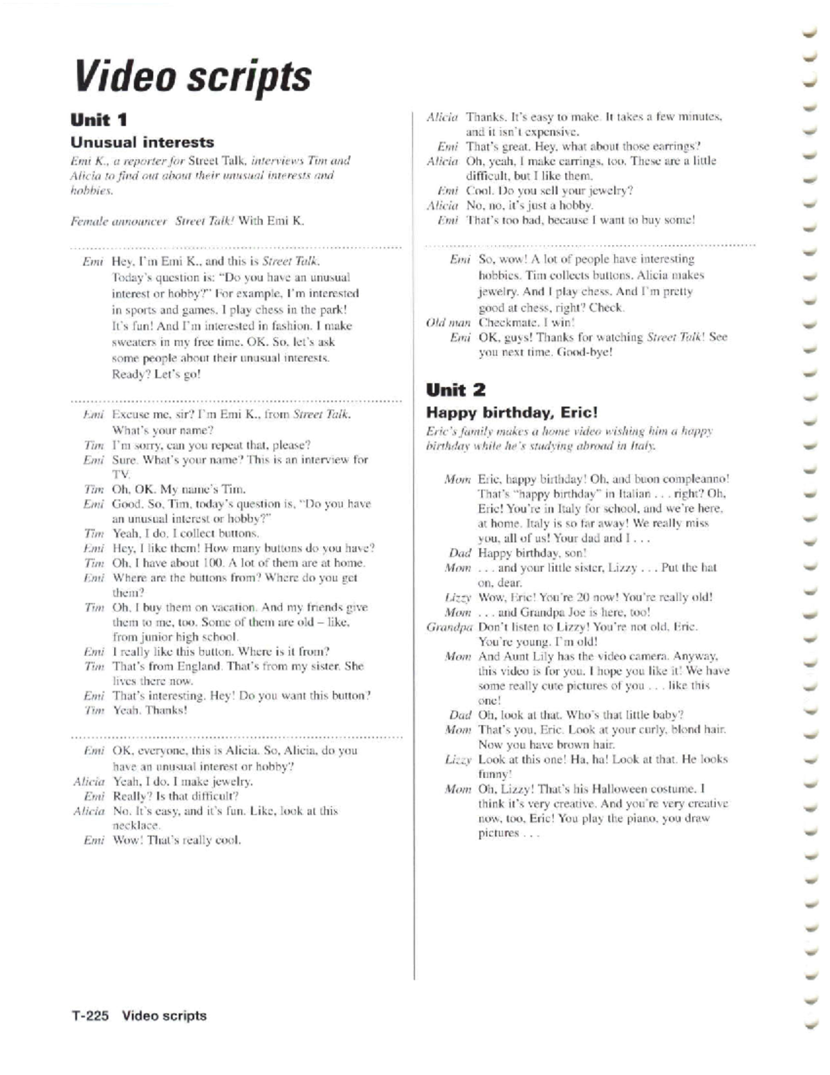 Video Scripts-FC2 - Tieng Anh 2 - Studocu