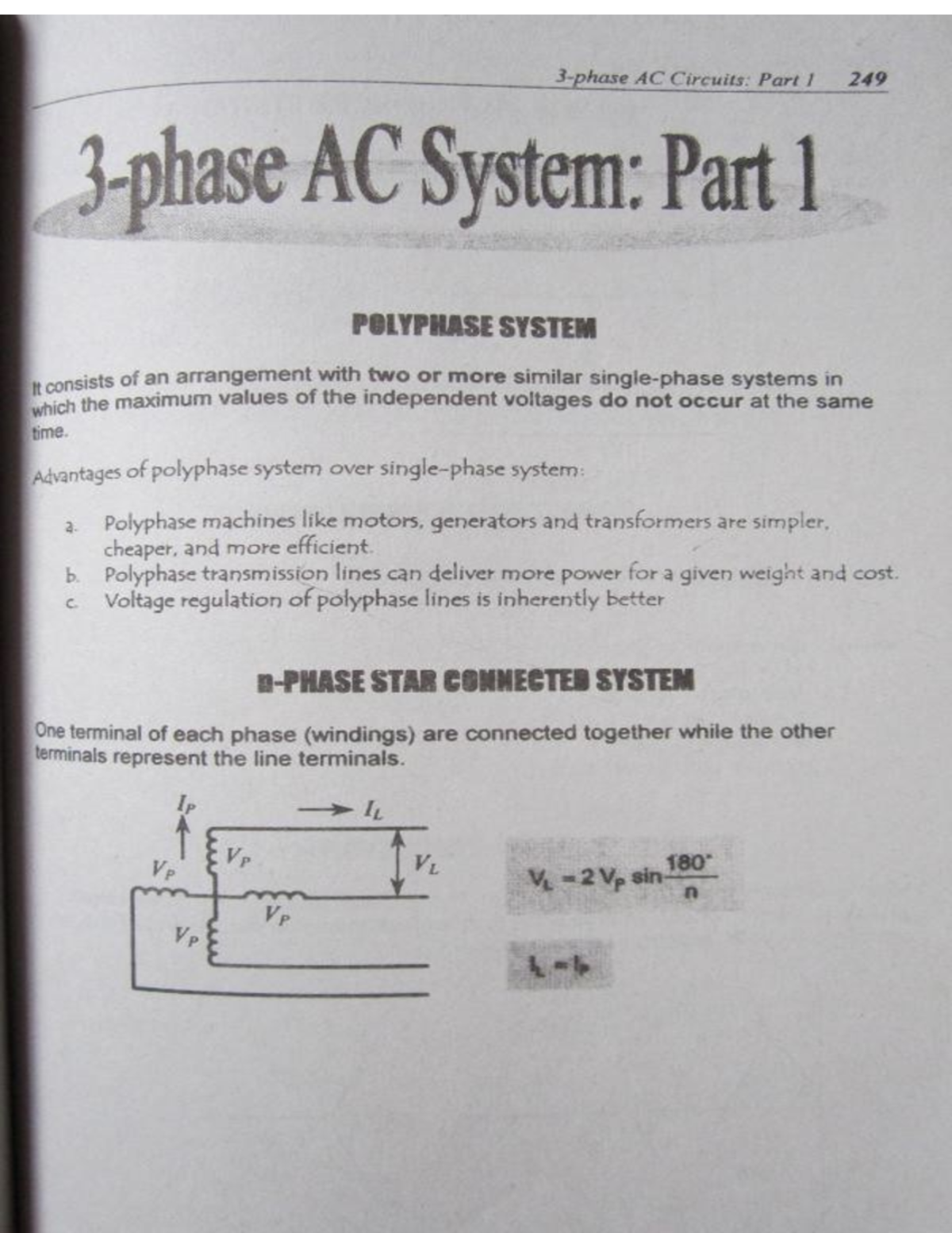 3 Phase AC Circuits - AC System: Part POLYPHASE SYSTEM consists of an arrangement with two or ...