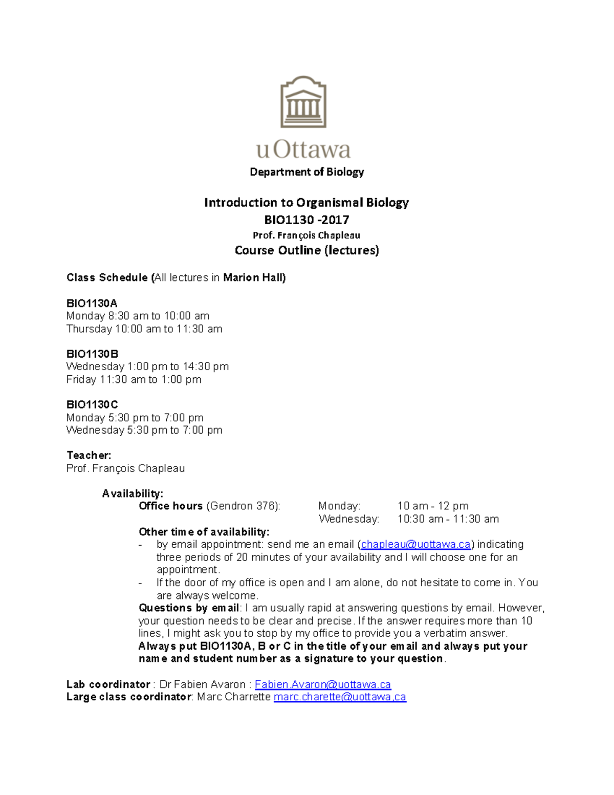 BIOL1130 ECP - eco ecoecp eco eco lecture external ecp - Department of ...