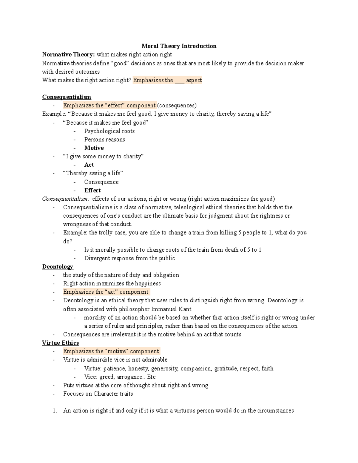 2- Moral Theory - Moral Theory Introduction Normative Theory: what ...