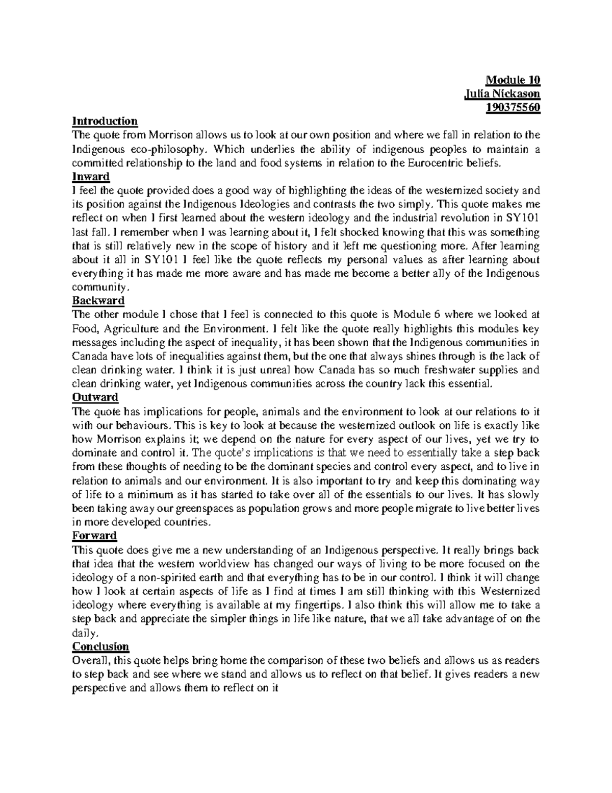 ES274 Module 10 2021 - Module 10 Julia Nickason 190375560 Introduction ...