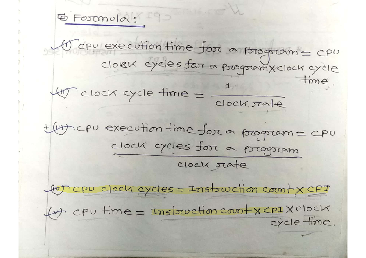 Computer Arch (Hand Note) - Software Engineering - Studocu