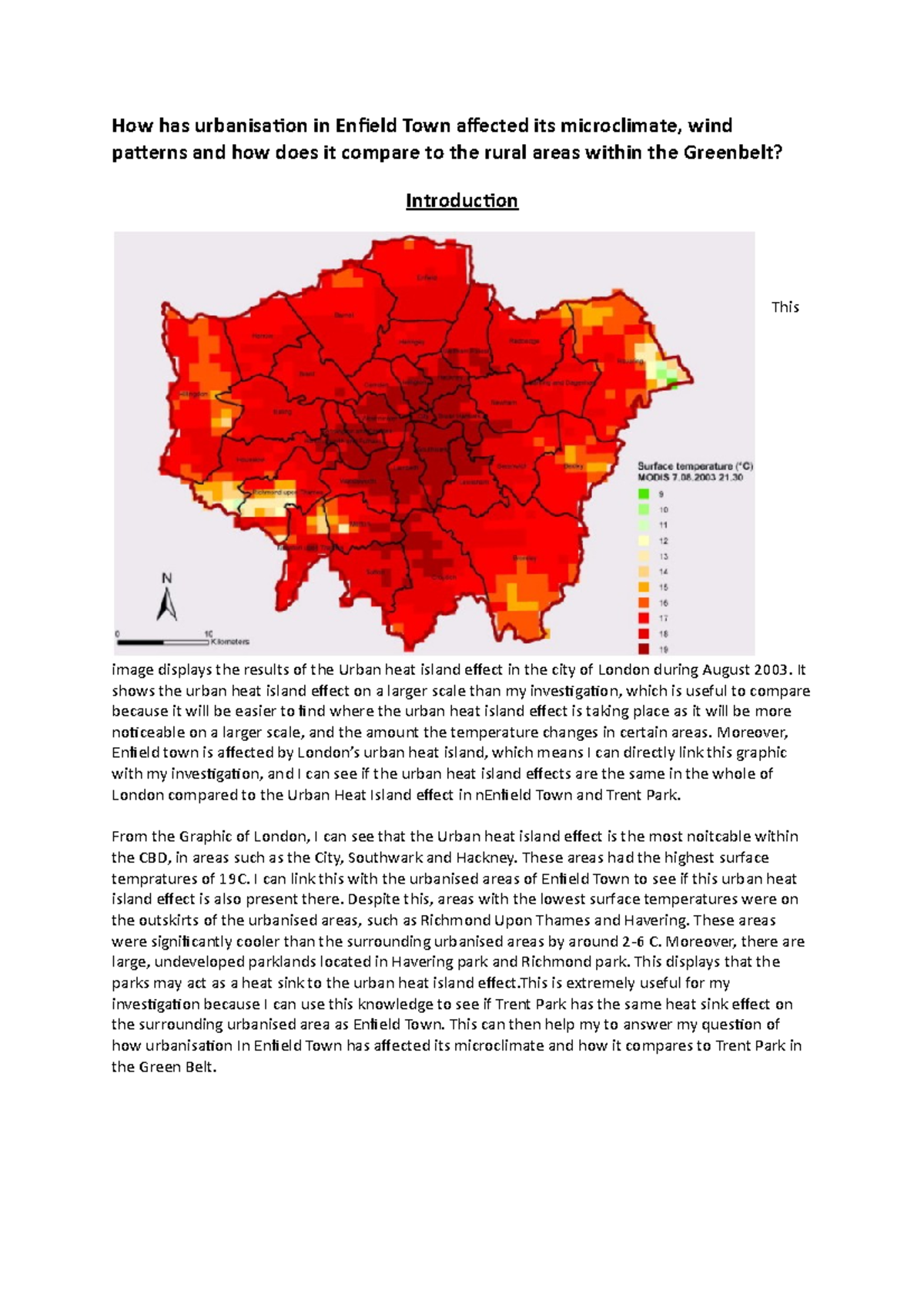 London heat island - Lecture notes 2-7 - Studocu