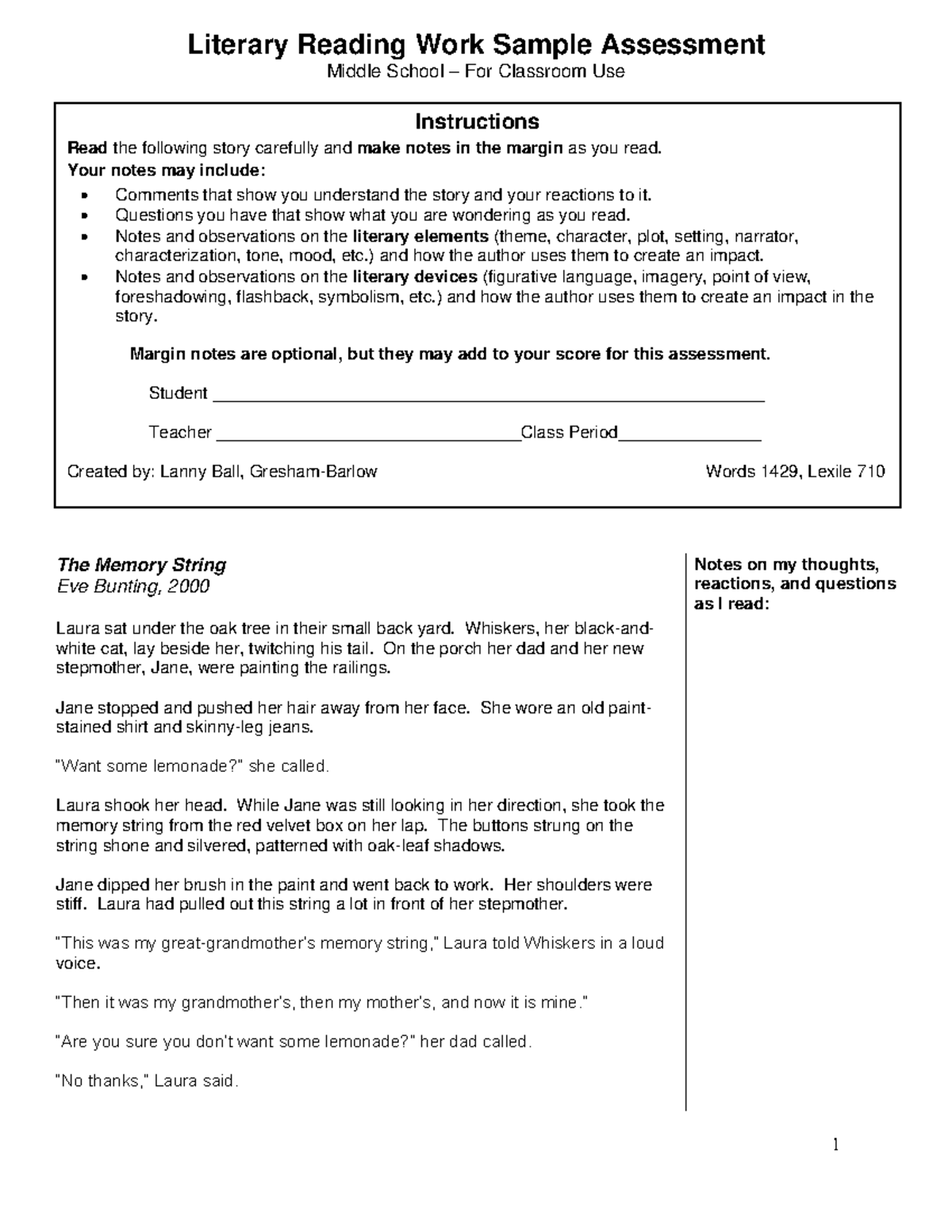The memory string - this is th pdf version of the book no anayslis s ...