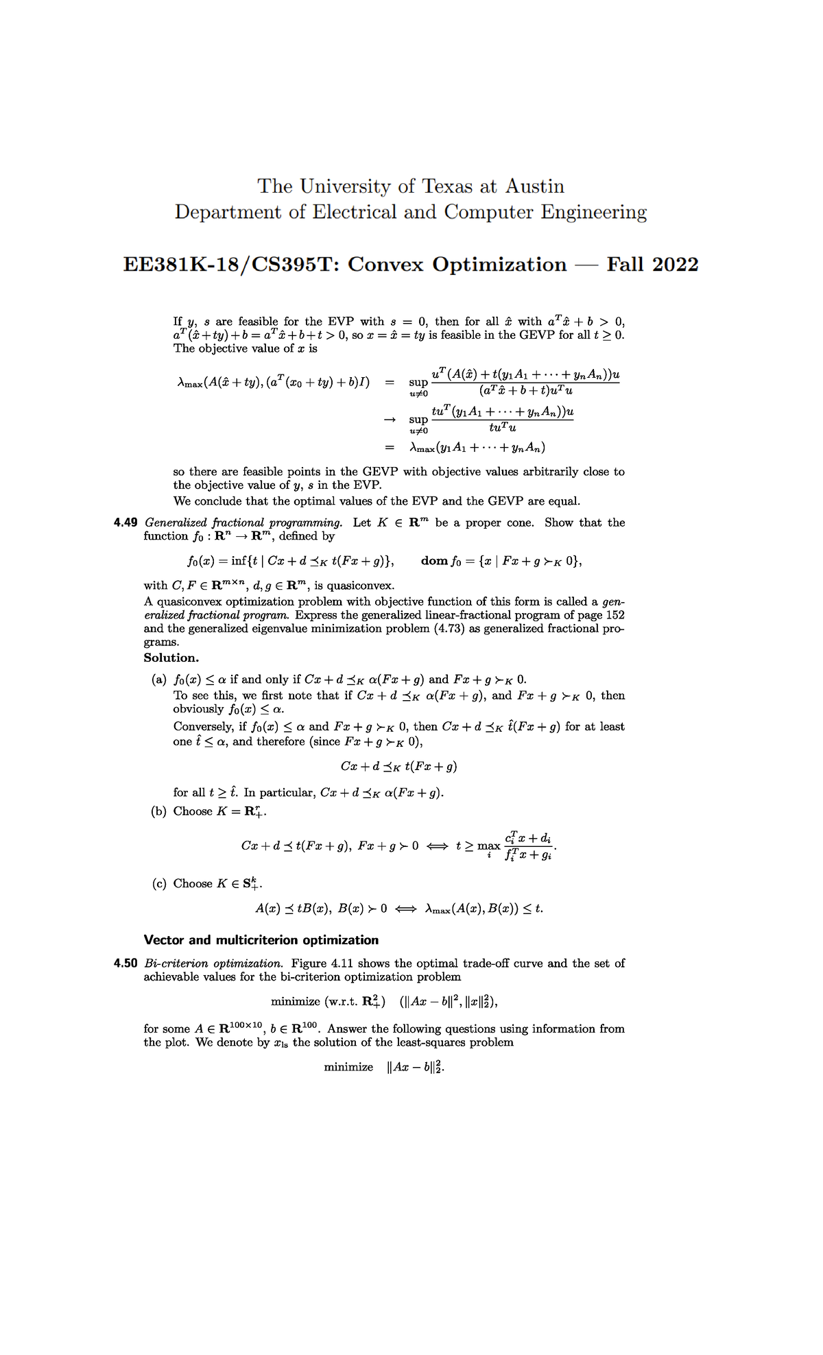 Convex Practice 115 Ece 381k Studocu