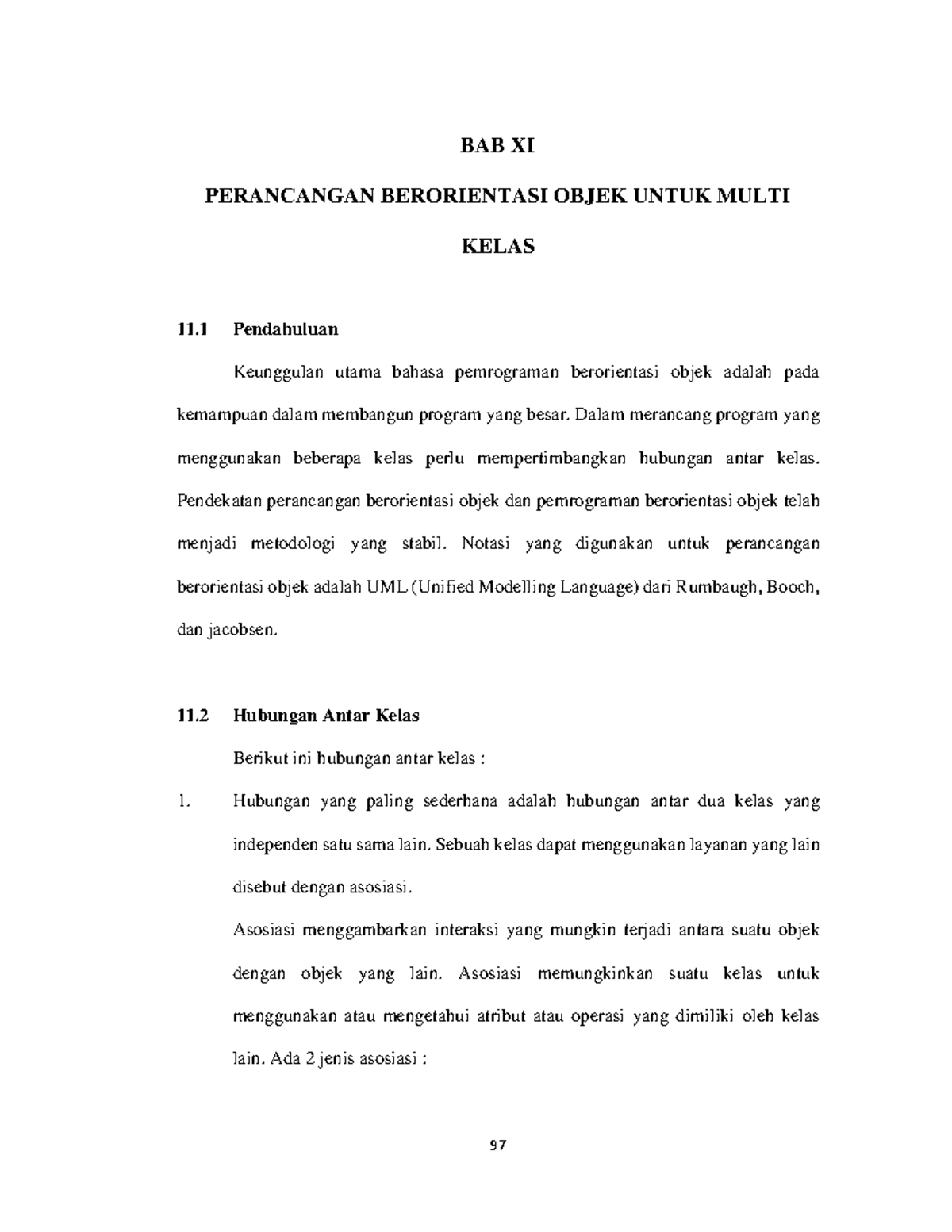 Modul Metode Perancangan Program Bab 11 Perancangan Berorientasi Objek ...