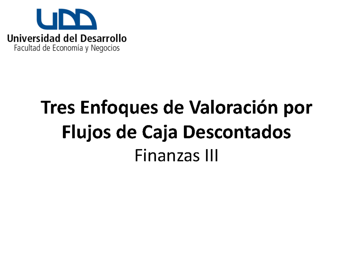 (5) Fnz III 2020-1 - Tres Enfoques de Valoración FCD - Warning: TT: undefined function: 32 ...