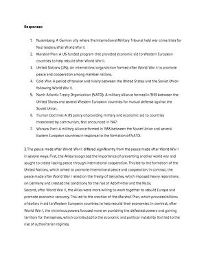 #37 WWI Test Questions - Which of the following was NOT a cause of ...