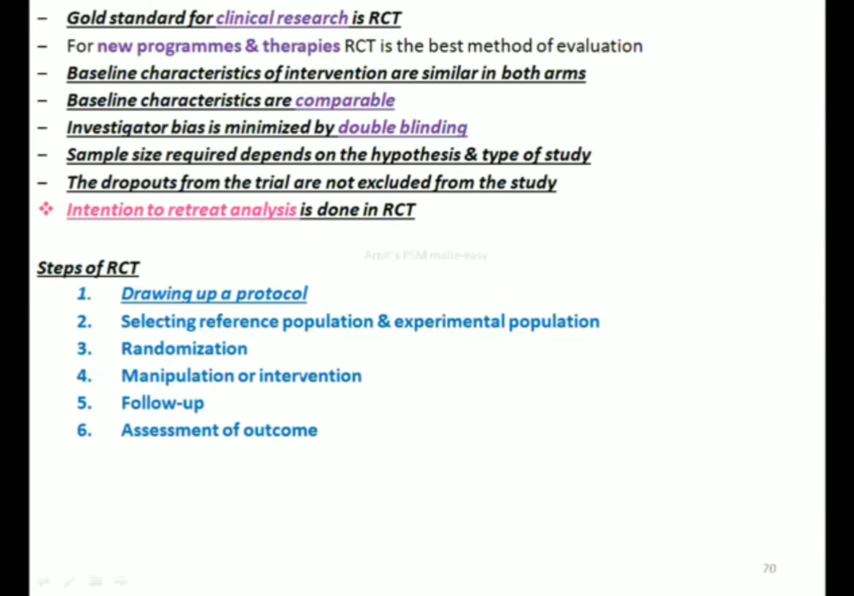 RCT Steps - Padhne de - # - Entire population ####### sample -part of ...