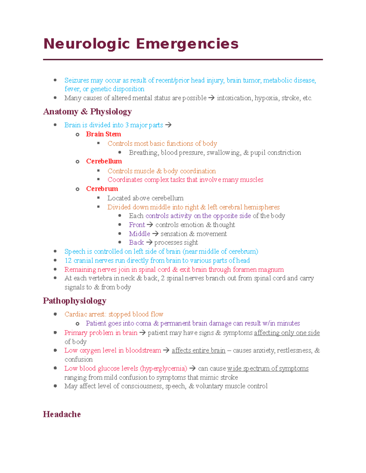 17Neurologic Emergencies - Neurologic Emergencies Seizures may occur as ...