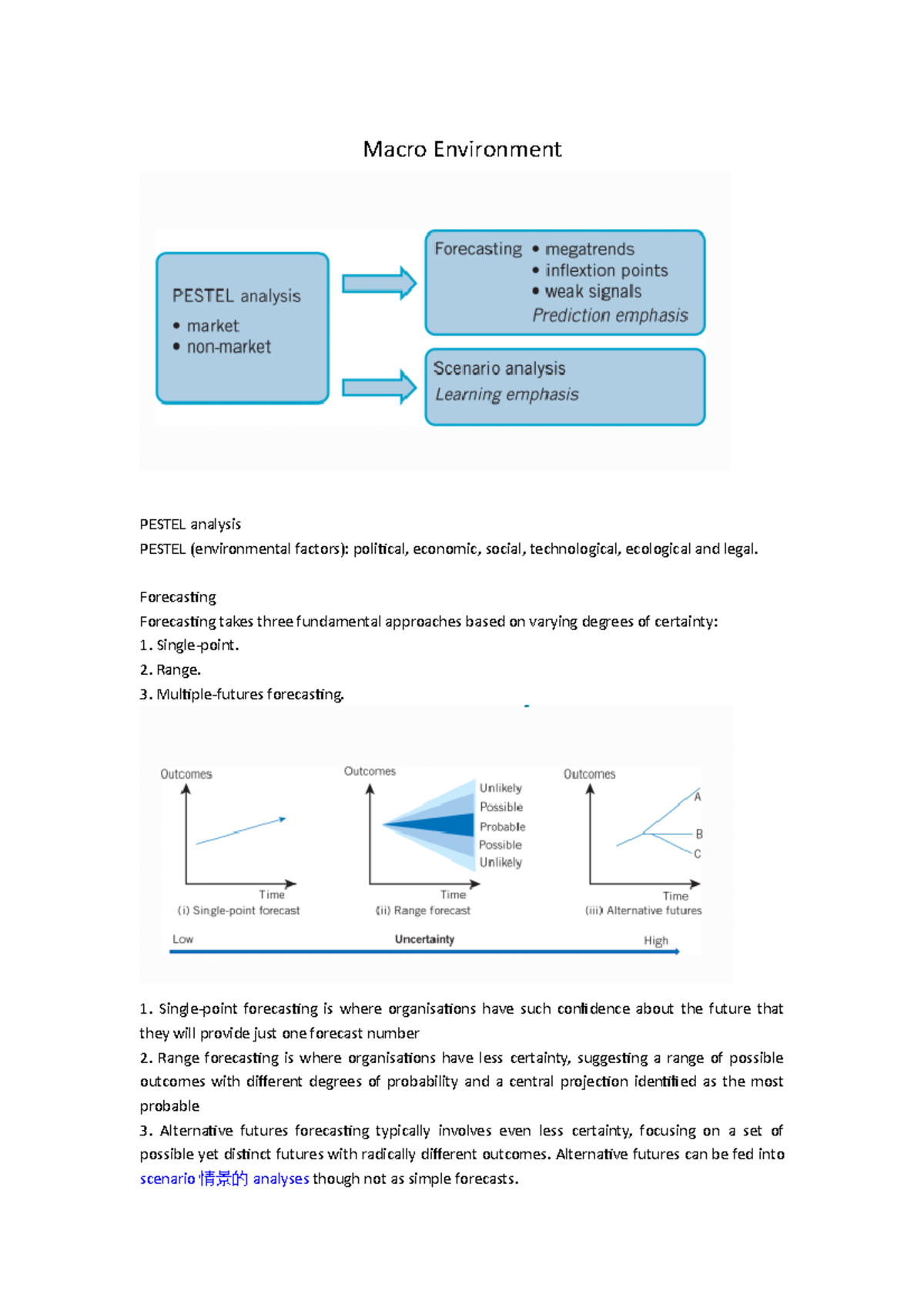 Note3 - Lecture notes the macro environment - Macro Environment PESTEL ...