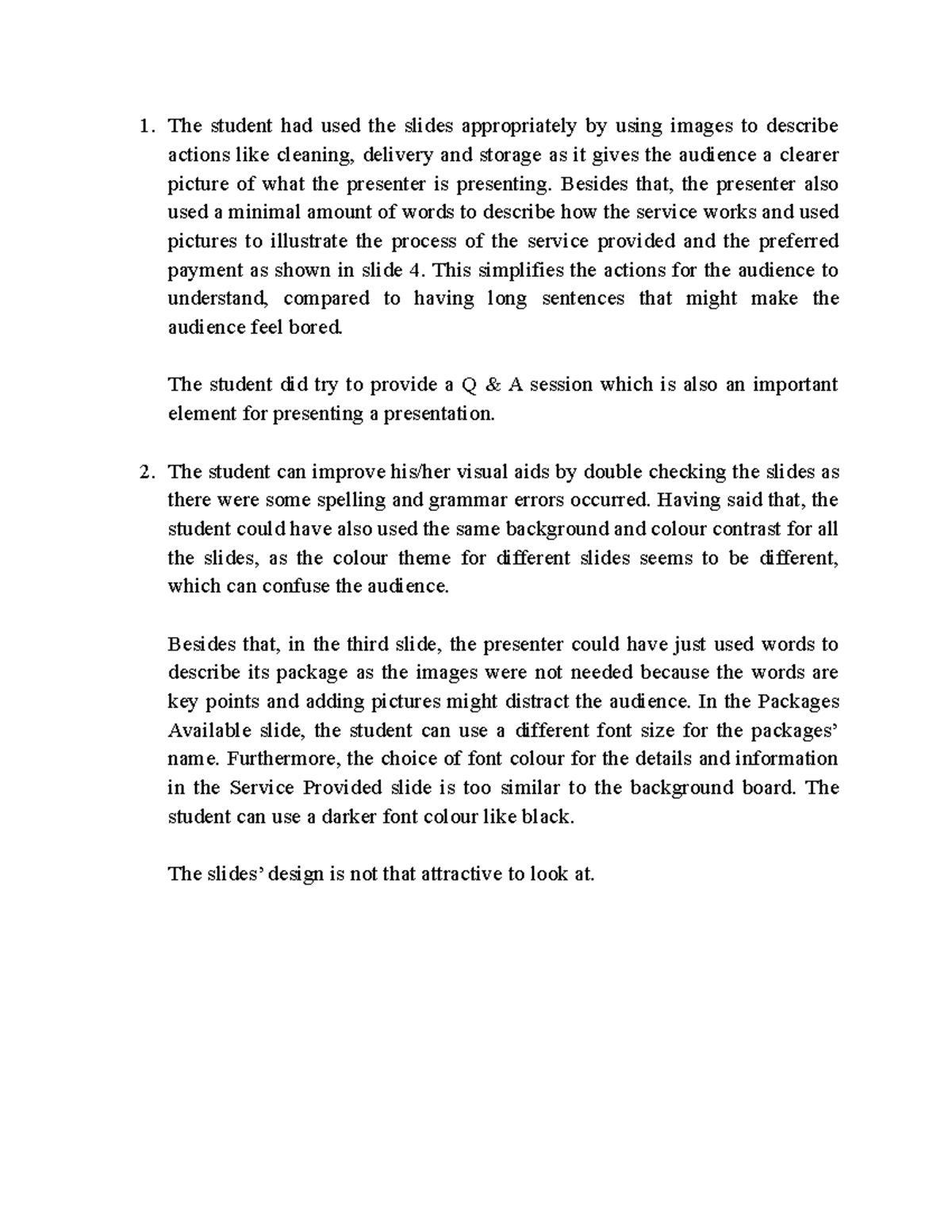 Group Task 1 summarised and paraphased - The student had used the ...