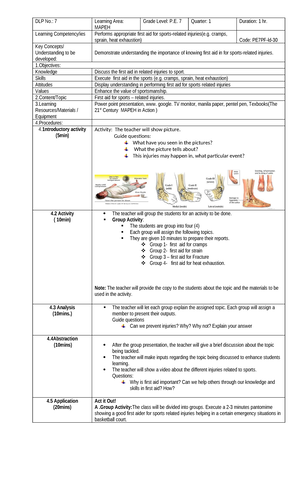 English 8 WRAD Lesson PLAN - WEEKLY LEARNING PLAN School: RAMON ...