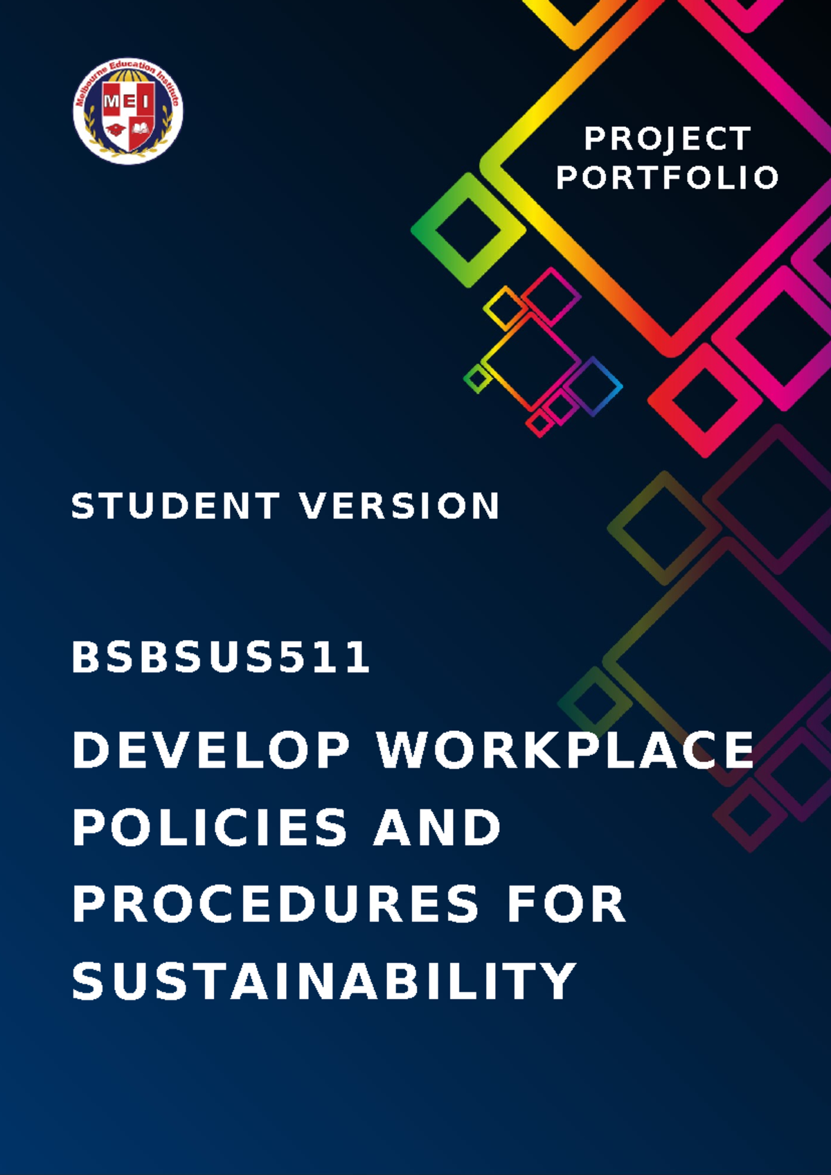 Bsbsus 511 Project Portfolio - P R O J E C T P O R T F O L I O BSBSUS ...