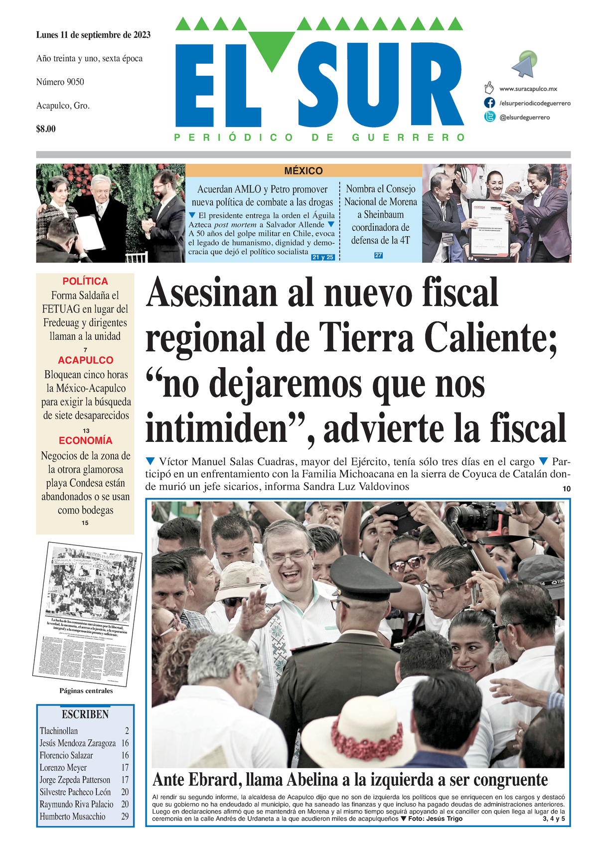 Impreso-11092023 - Diario inormativo - Asesinan al nuevo fiscal ...
