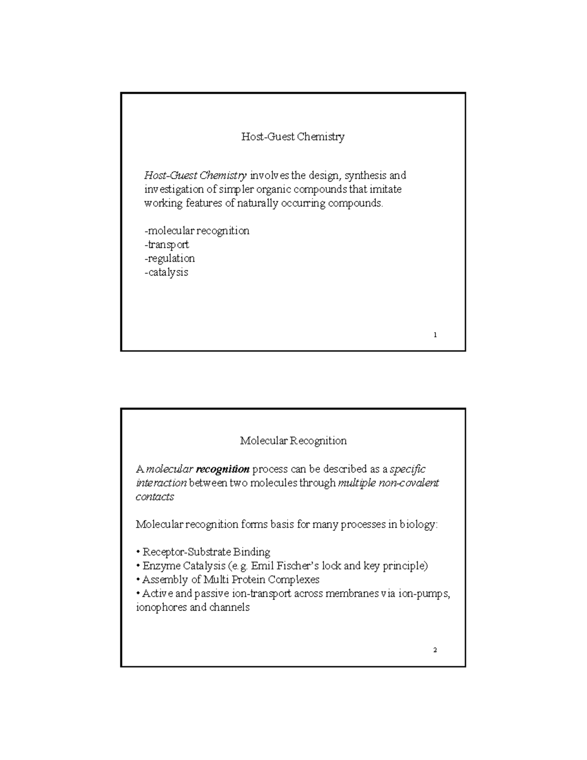 Host-Guest-Chemistry I Part 1 - Host-Guest Chemistry Host-GCGuest ...