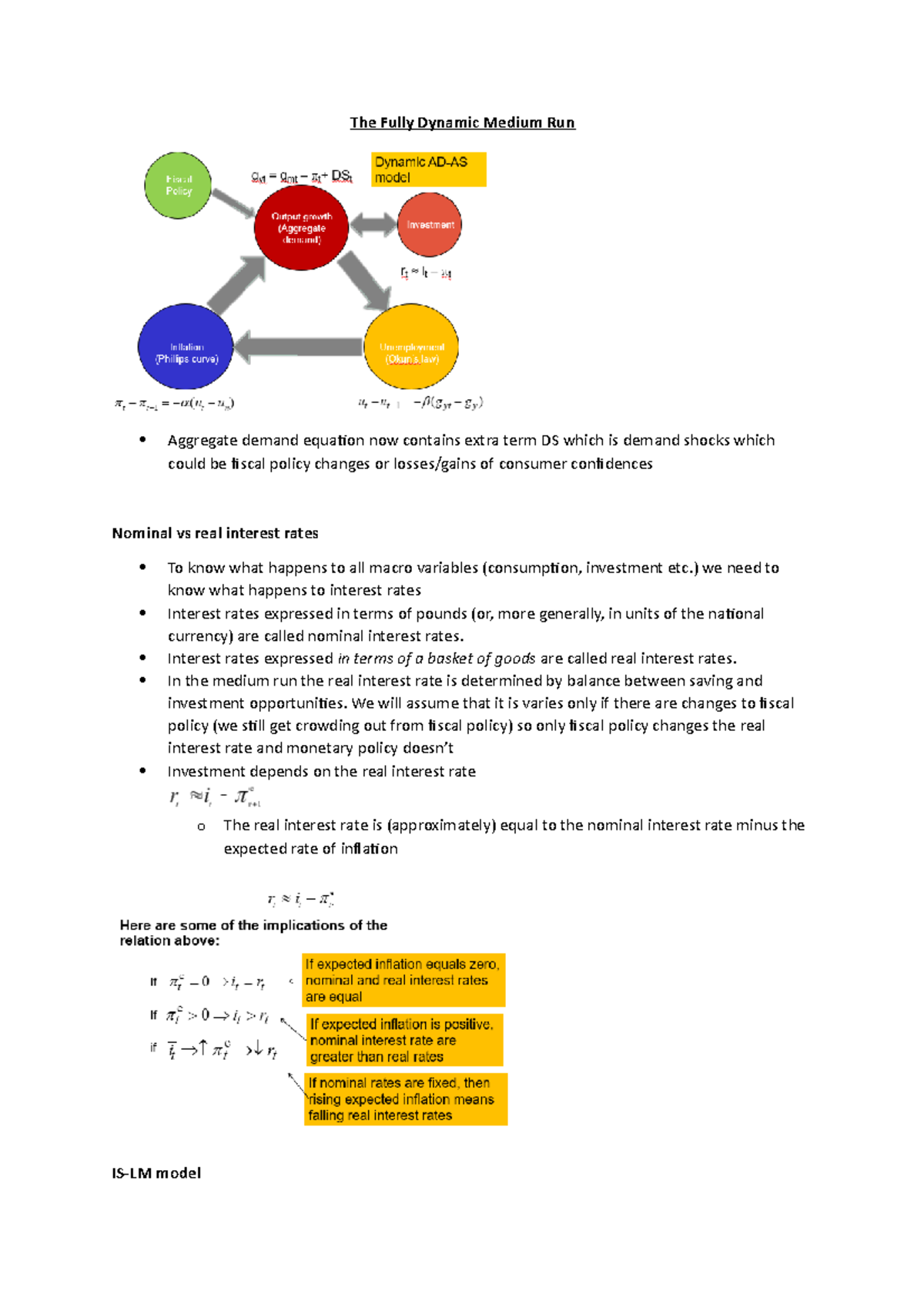 6. The Fully Dynamic Medium Run - The Fully Dynamic Medium Run ...