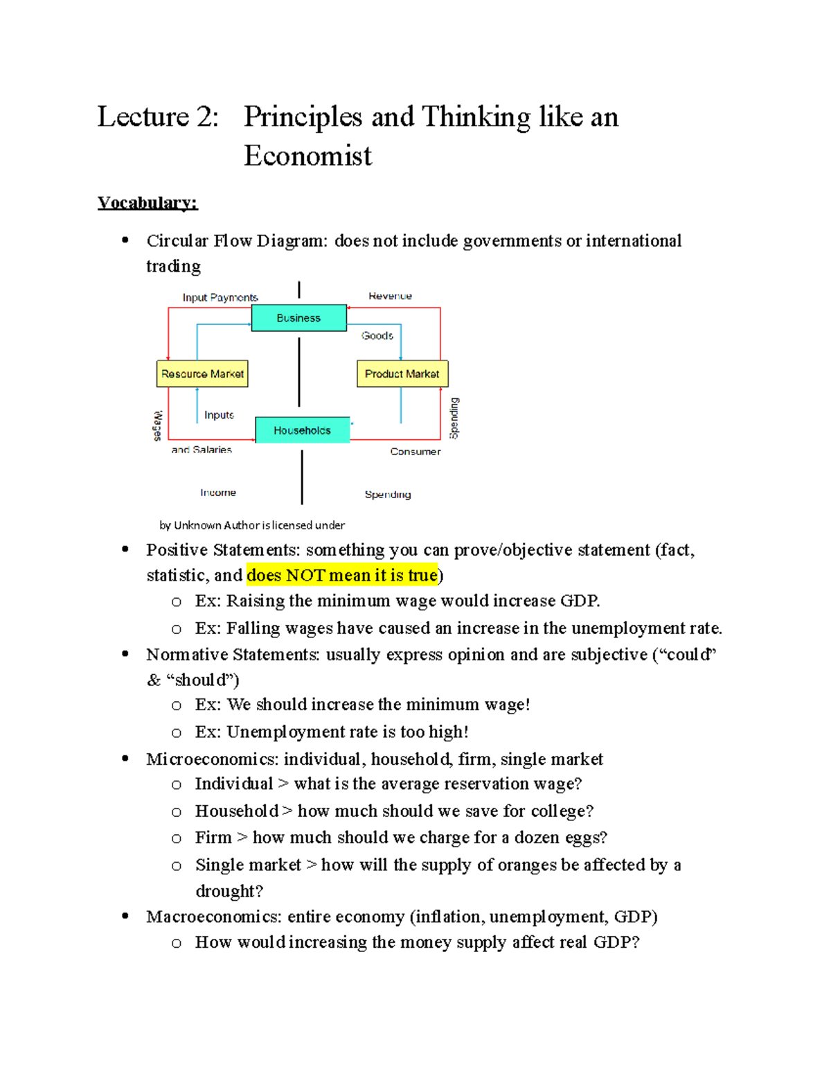 Chapter 2 Notes (Student Version) - Lecture 2: Principles and Thinking ...