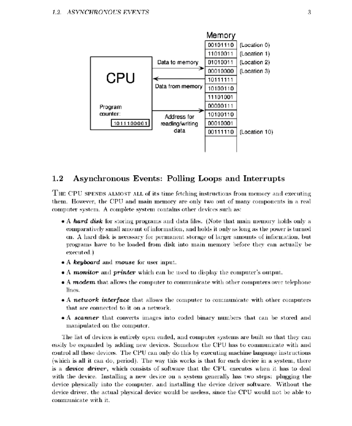 Note10 Introduction To Java 1 Asynchronous Events 3 Memory