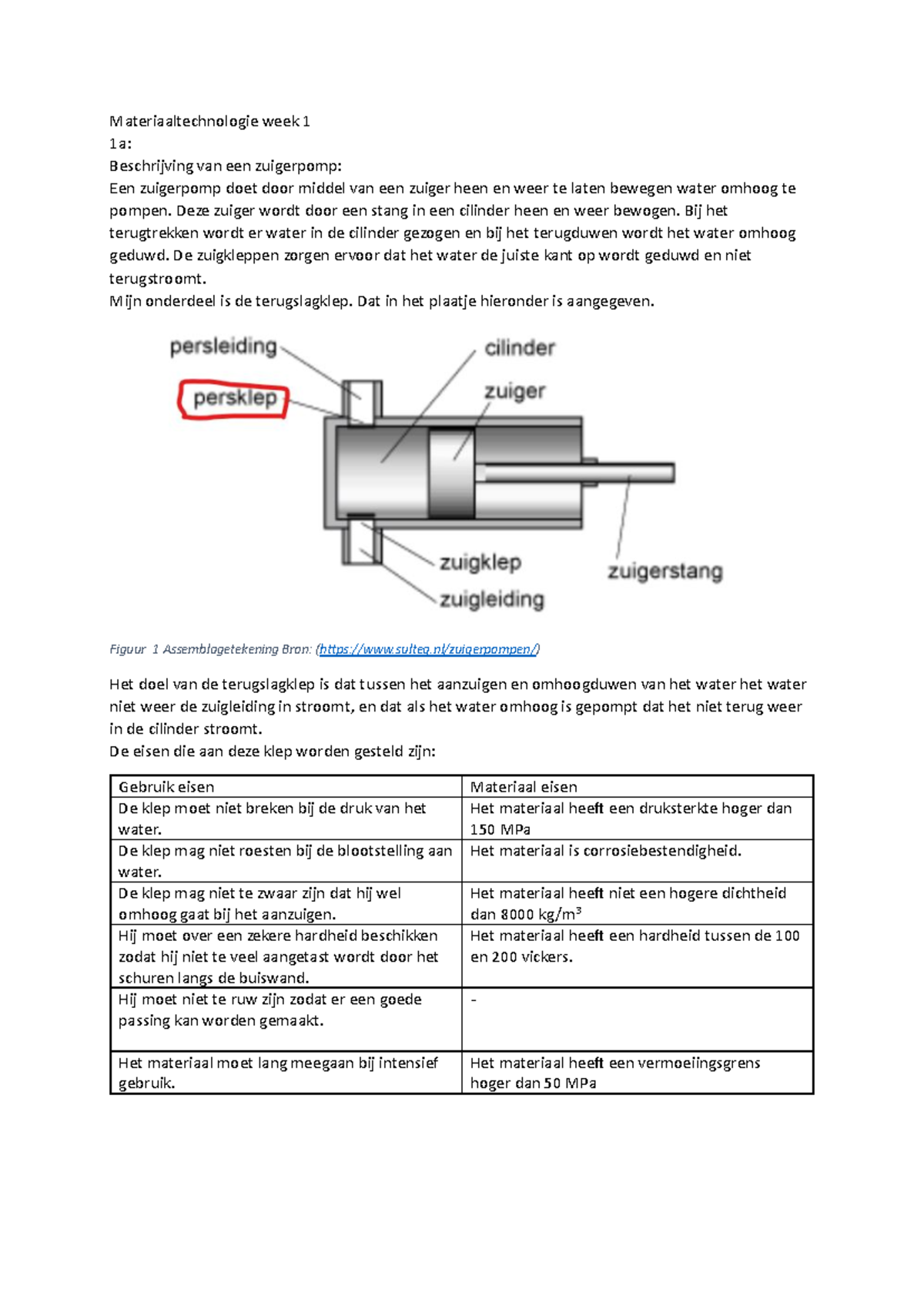 MTT2 opdrachten - Materiaaltechnologie week 1 1a: Beschrijving van een ...