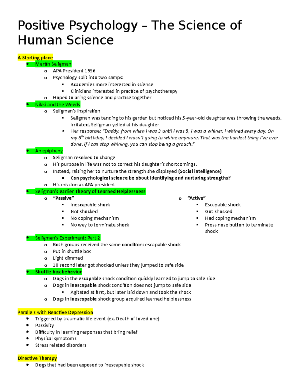 Positive Psychology - The Science of Human Strengths - Positive ...