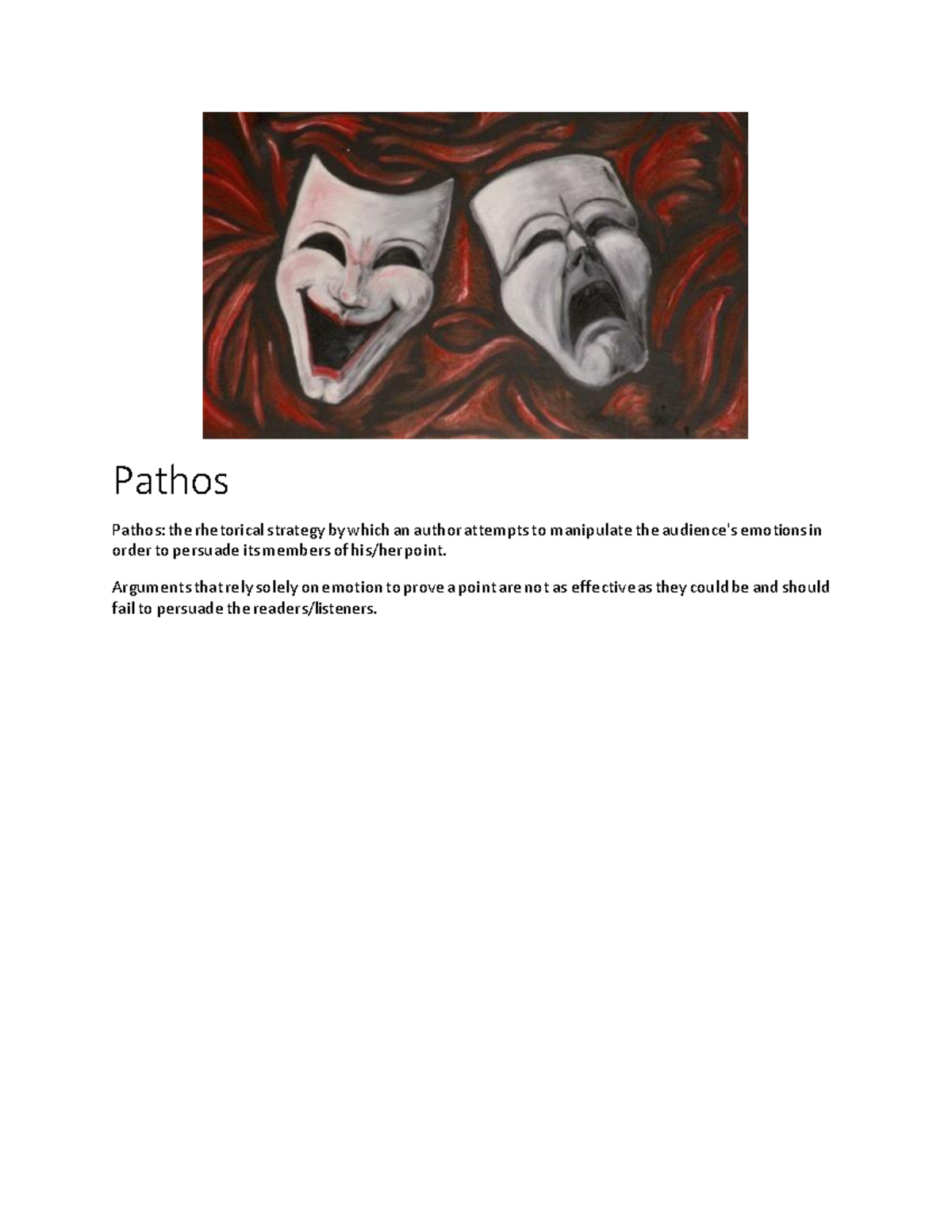 Pathos nzoh UZR - Pathos Pathos: the rhetorical strategy by which an ...