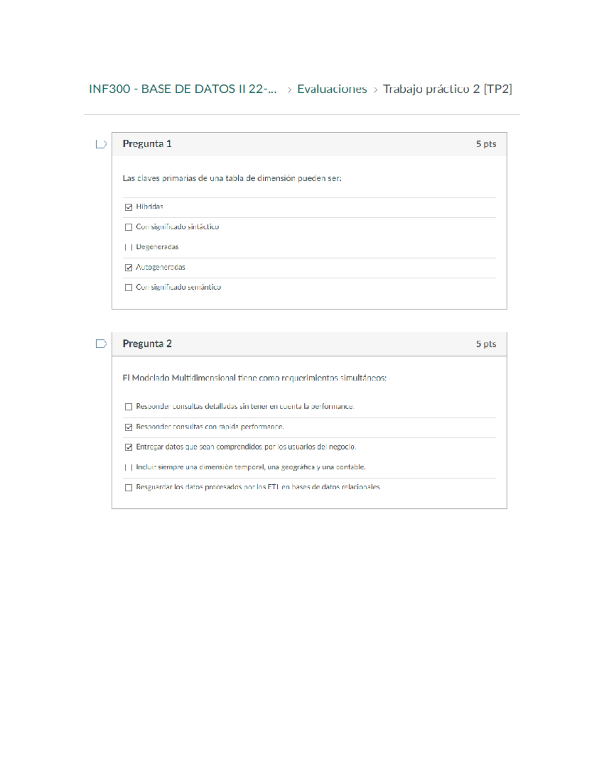 Base de datos2 - TP2 - 83 - Base de Datos II - Studocu