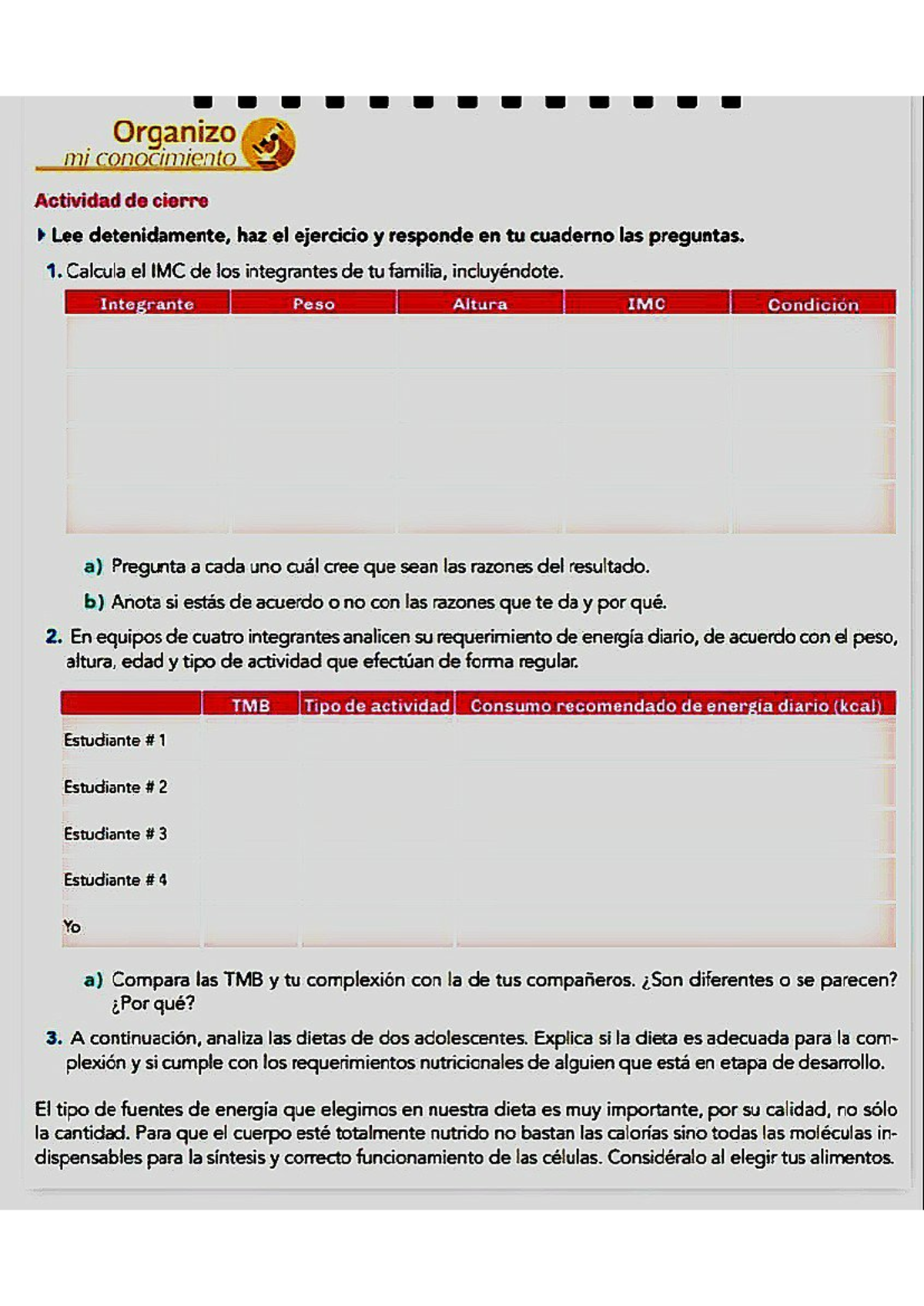 Ed - Jjjkn - Organizo mi conocimiento Actividad de cierre Lee ...