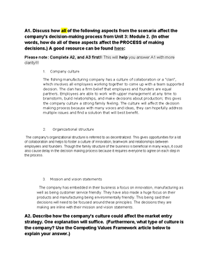 C717 Task 1 - Business Ethics Task 1: Organizational Ethics and ...