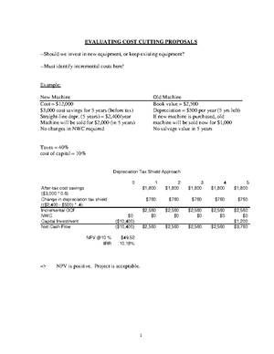 Finance icore - F370 - IU Bloomington - Studocu