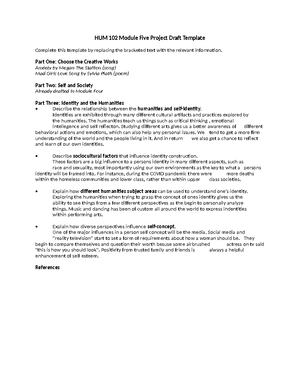 MDR HUM 102 Module Two Project Proposal - HUM 102 Module Two Project ...