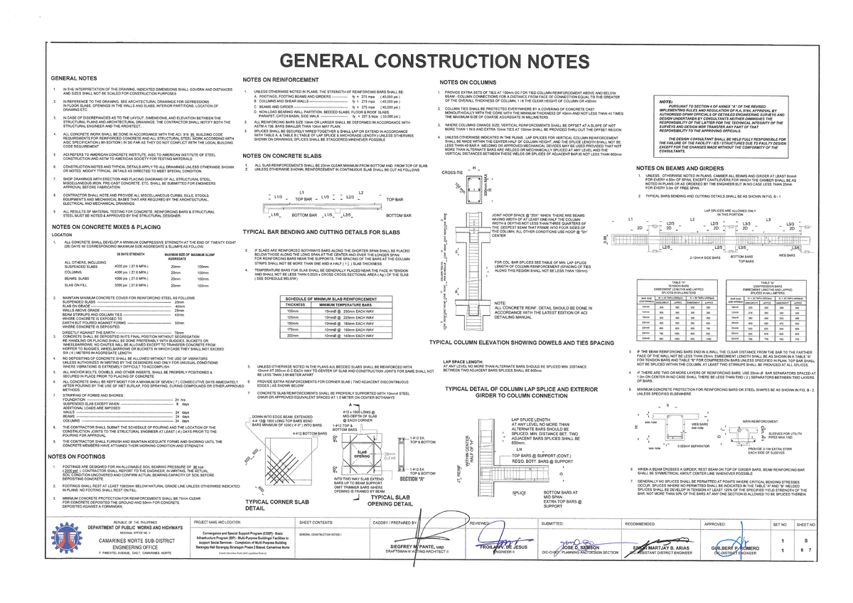 24f00226 plans 2 - Notes - GENERAL CONSTRUCTION NOTES GENERAL NOTES ...
