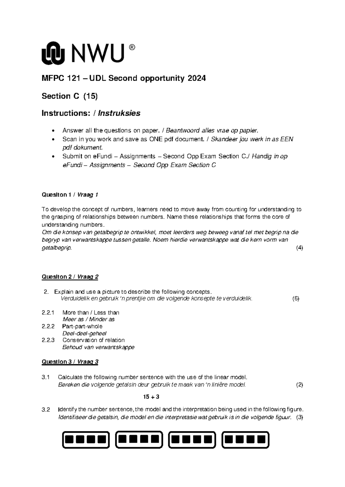 MFPC 121 Second Opp UDL 2024 Section C - MFPC 121 – UDL Second ...