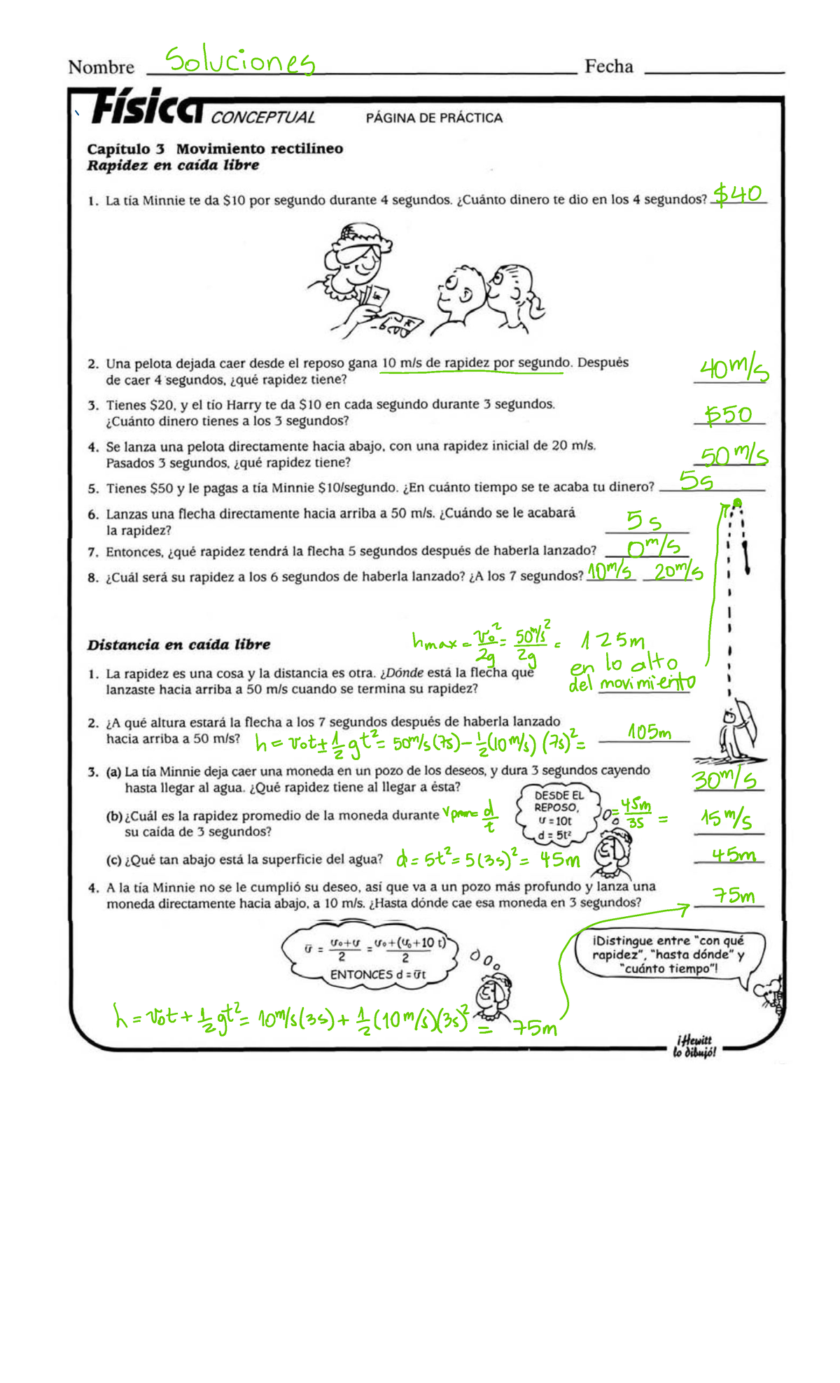 Soluci N 4 - ejercicios sobre caida libre - Física 1 - Studocu