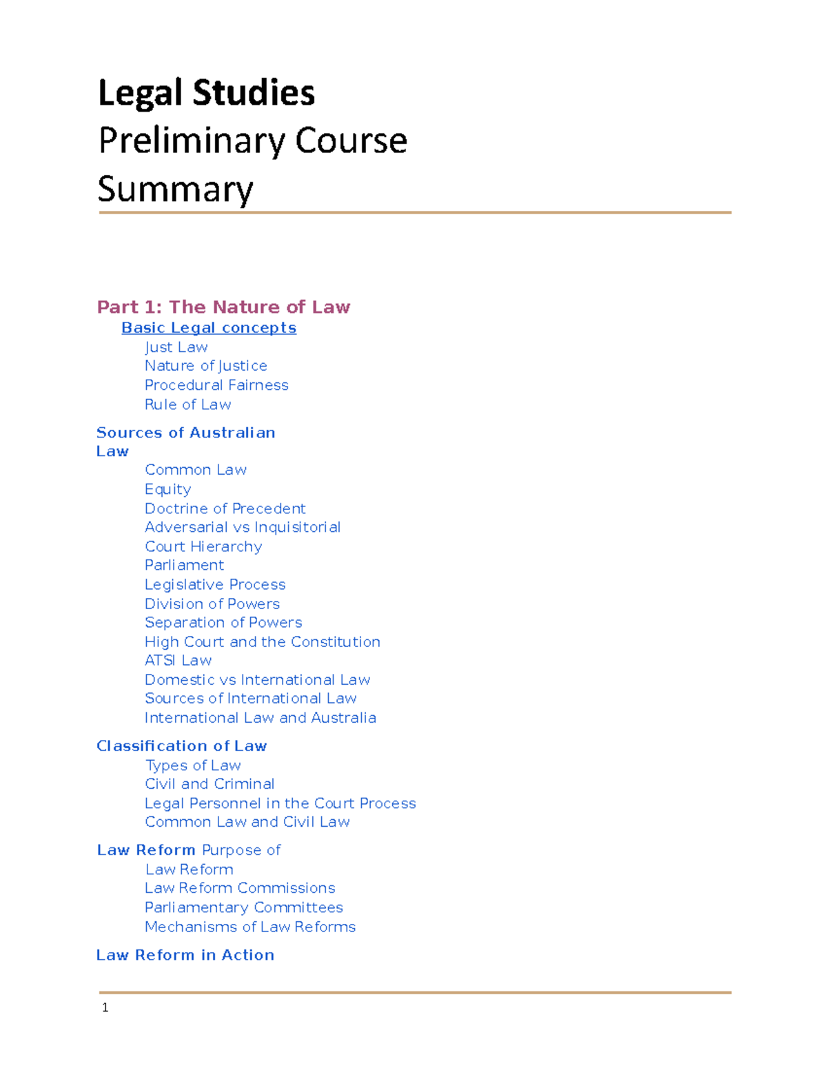 Year 11 legal studies summary 61a6f5ac542b4 - Legal Studies Preliminary ...