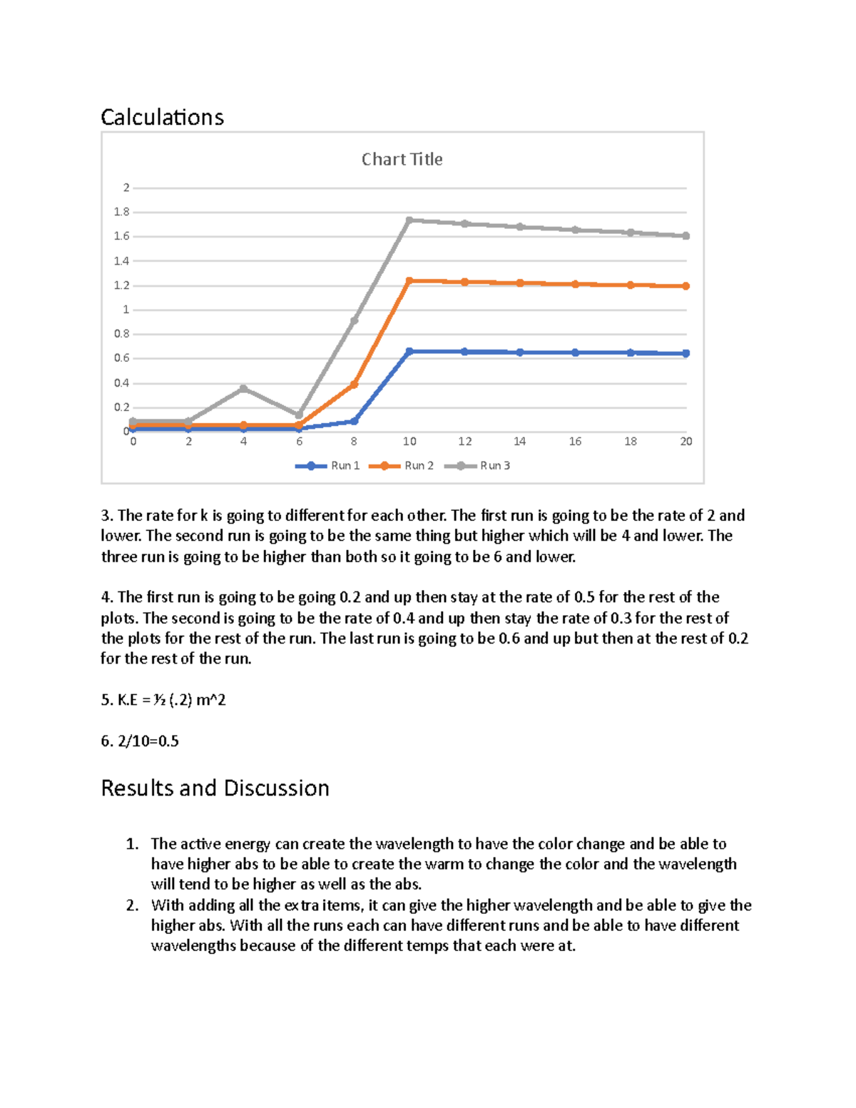Chem Lab #4 - Chem Lab #4 - Calculations 0 2 4 6 8 10 12 14 16 18 20 0 ...