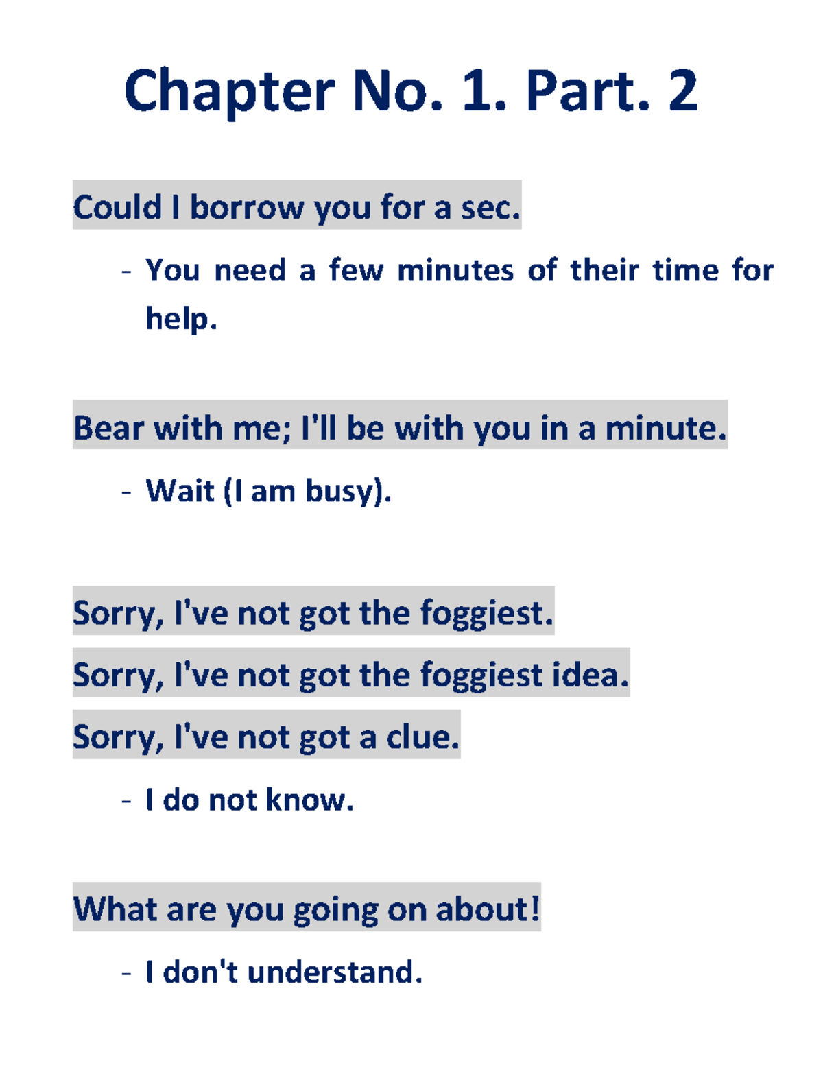 1st. Platform. Chapter No.1 Part No - Chapter No. 1. Part. 2 Could I ...