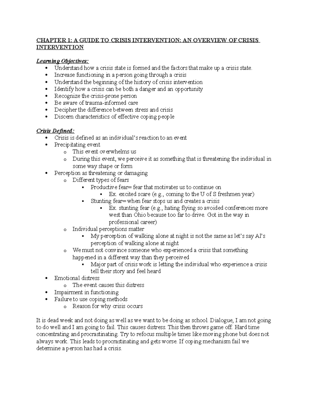 A Guide to Crisis Intervention: Understanding Crisis Formation and ...