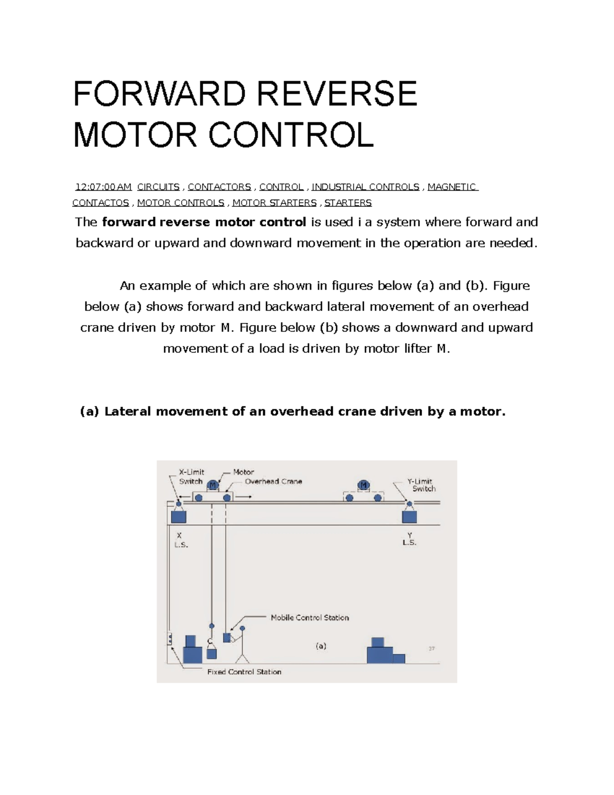 Activity in motor control - FORWARD REVERSE MOTOR CONTROL 12:07:00 AM ...