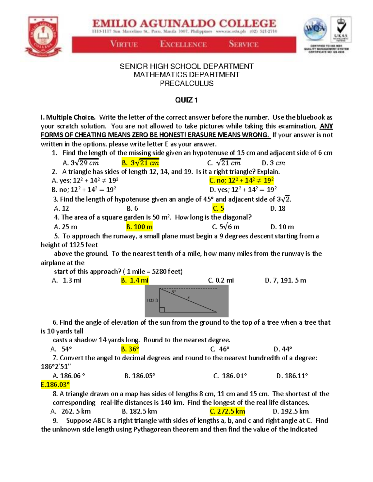 QUIZ 1 Esteban - Grade: 11 - SENIOR HIGH SCHOOL DEPARTMENT MATHEMATICS ...