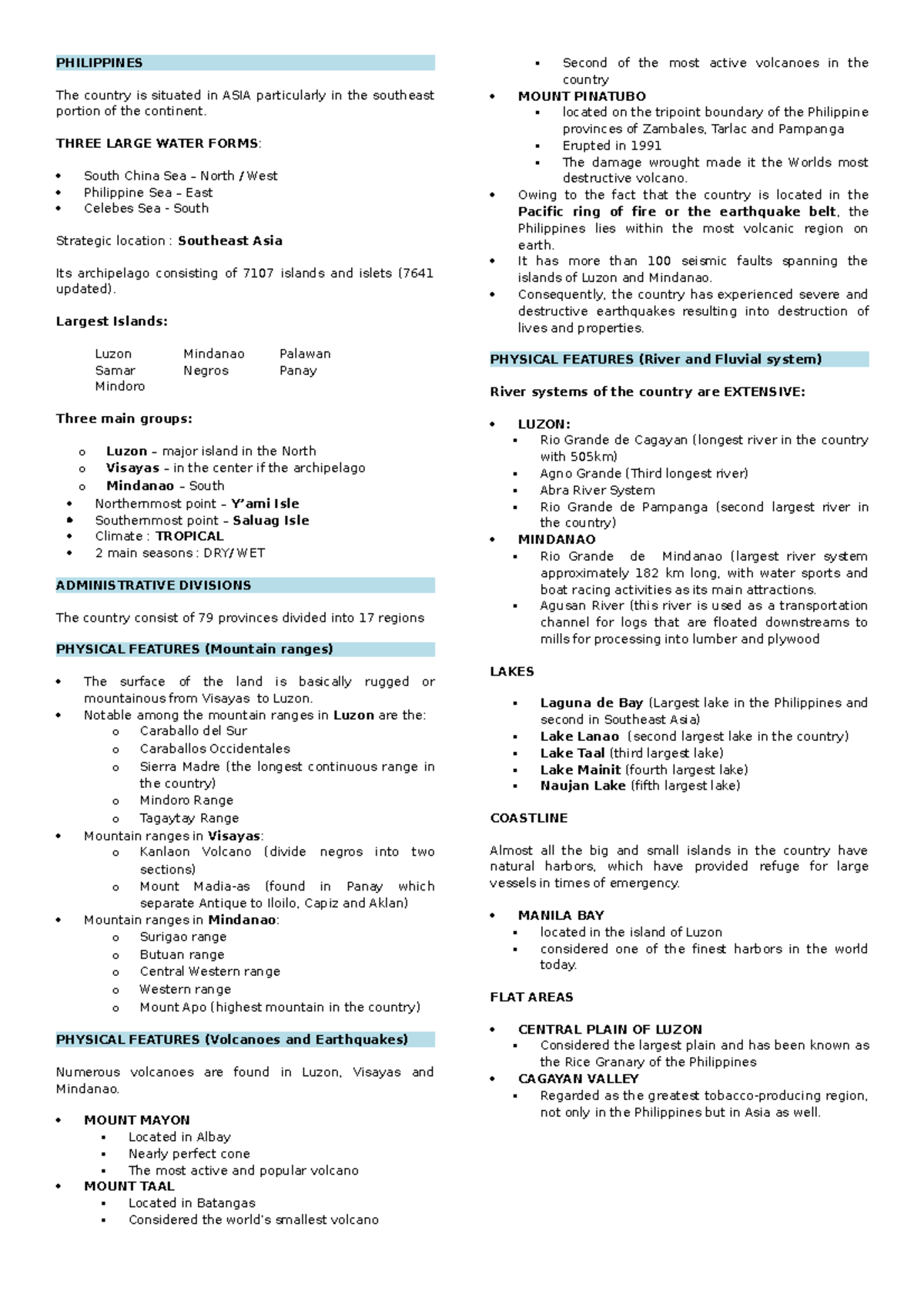 Philippines History - PHILIPPINES The country is situated in ASIA ...