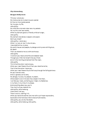 South African Poems - THE CHILD IS NOT DEAD: INGRID JONKER The child is ...