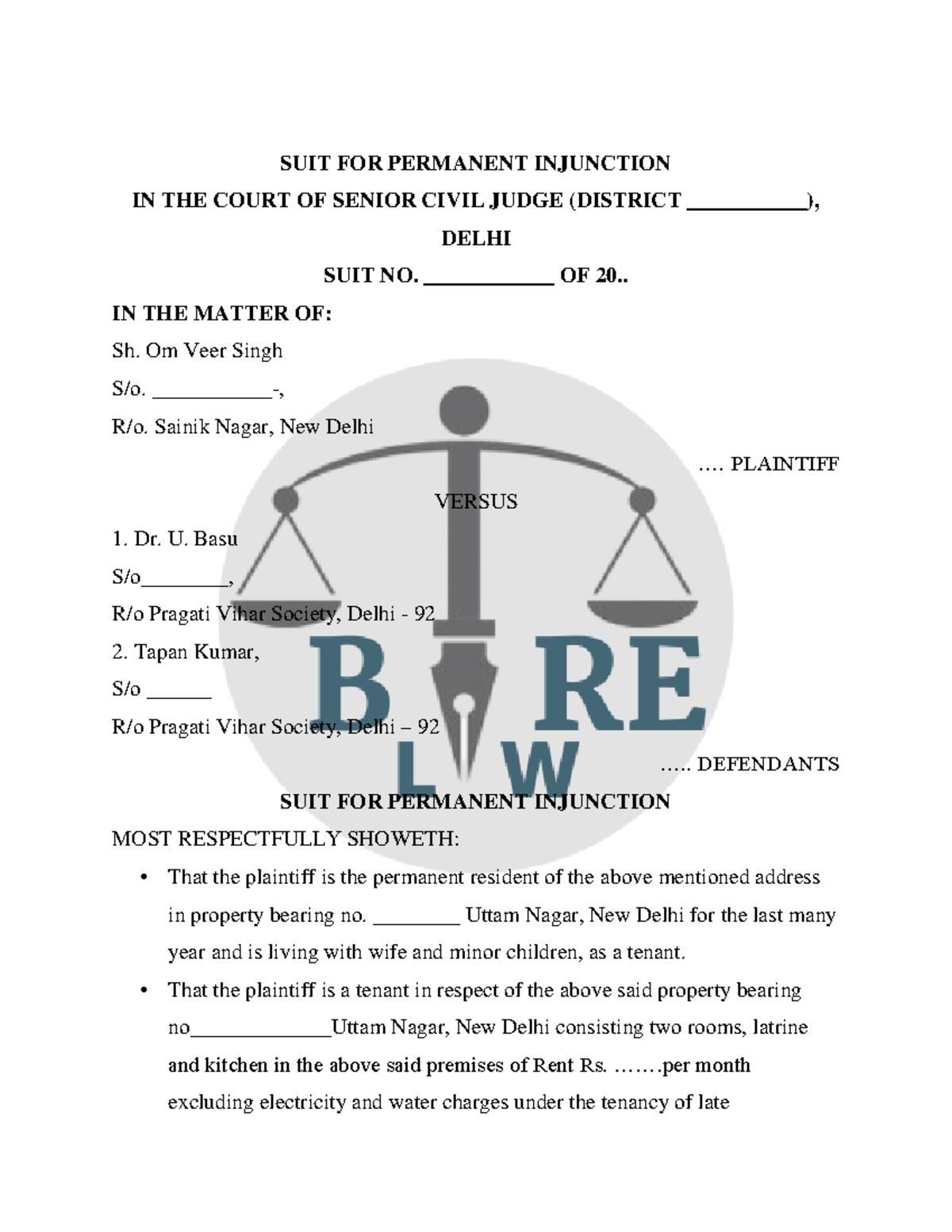 DOC-20240211-WA0001 - NOTES - SUIT FOR PERMANENT INJUNCTION IN THE ...